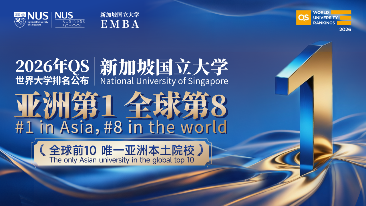 NUS蝉联QS世界大学排名亚洲第1、全球第8！