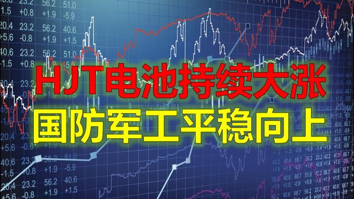 HJT电池持续大涨，国防军工平稳向上 - 知乎