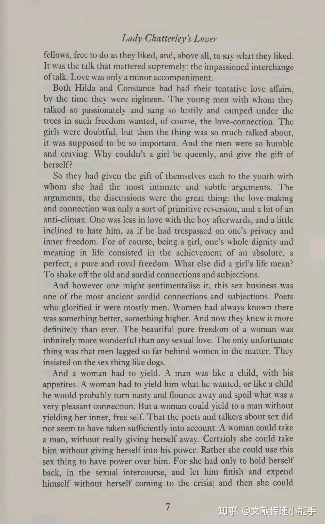 劳伦斯,查泰来夫人的情人,英文版,Lady Chatterley's Lover Lawrence, D. H. 2003 - 知乎