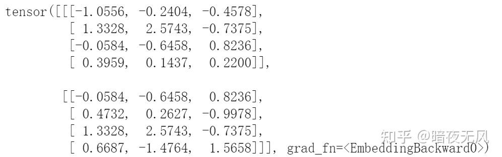 无脑入门pytorch系列（一）—— nn.embedding - 知乎