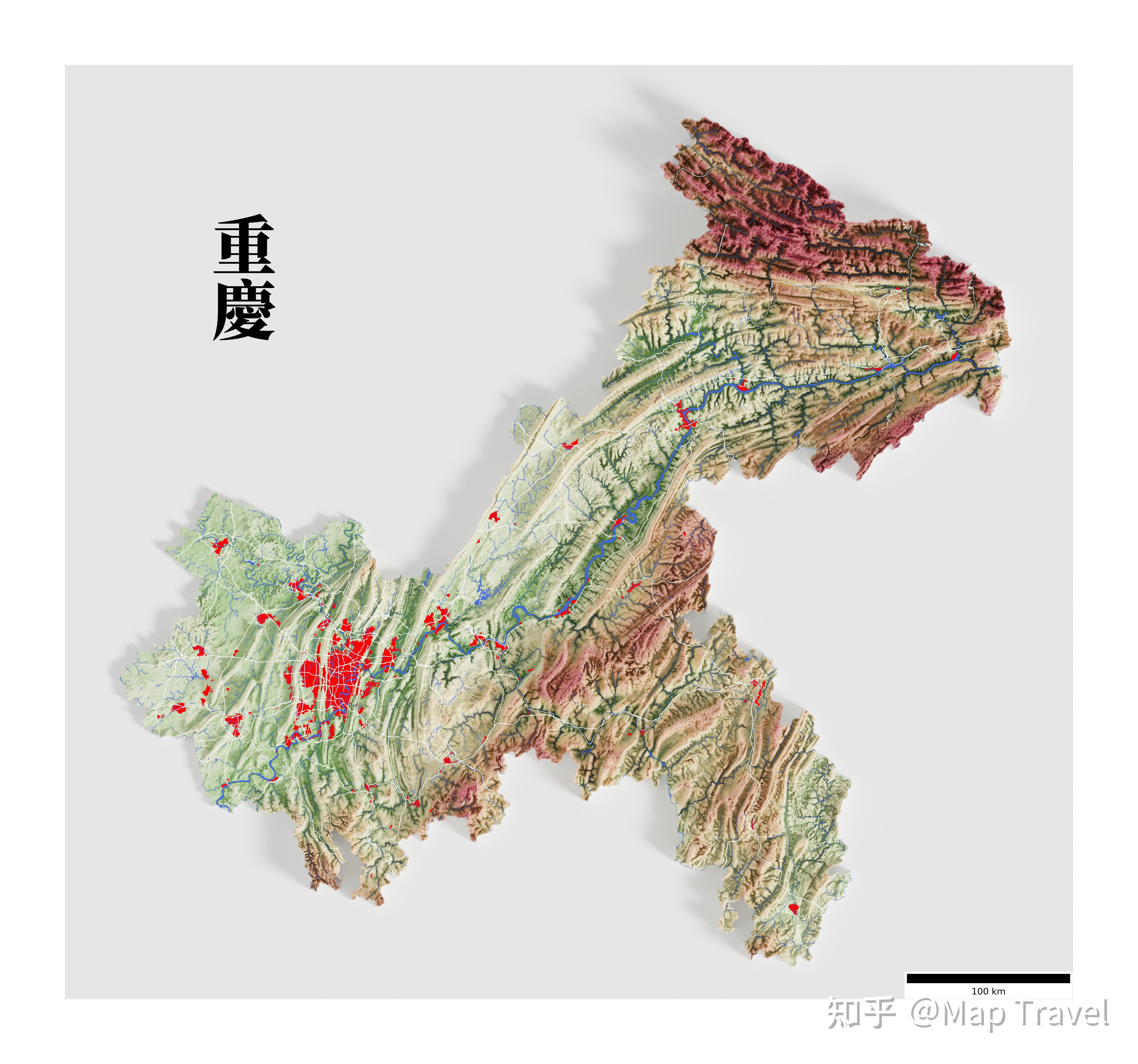 利用blender和geopandas绘制3d地形图 知乎
