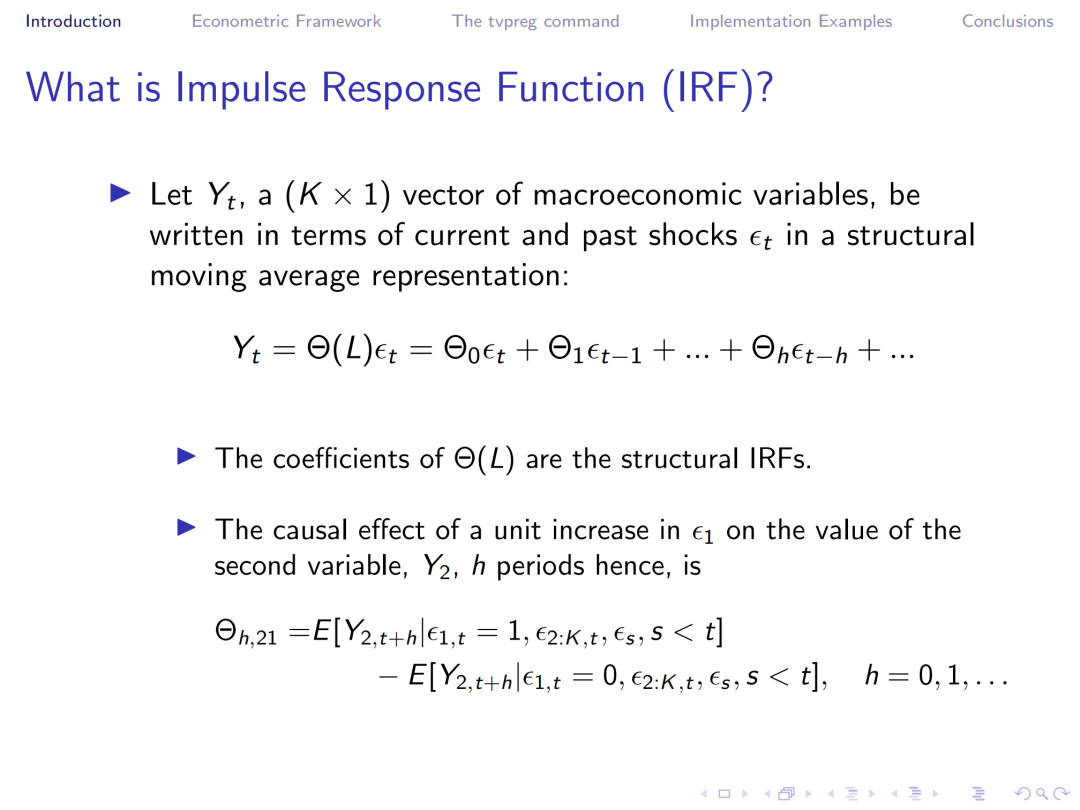 TVP-VAR, TVP-LP, TVP-LP-IV方法详解, 如何操作, 给出示例和code, 还有slides. - 知乎