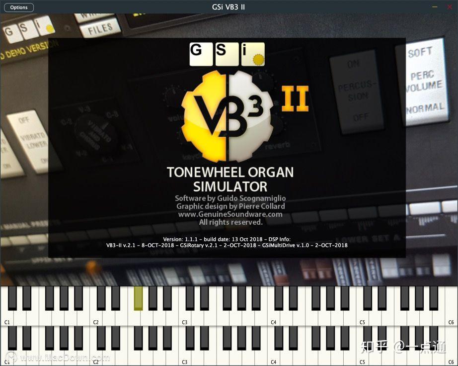 GSi VB3-II Mac(Hammond B3模拟器) - 知乎