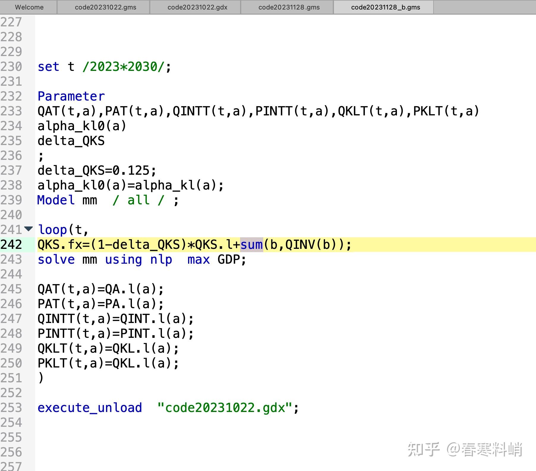 GAMS编写CGE模型代码第四篇：一个简单的动态单区域CGE模型代码编写 - 知乎