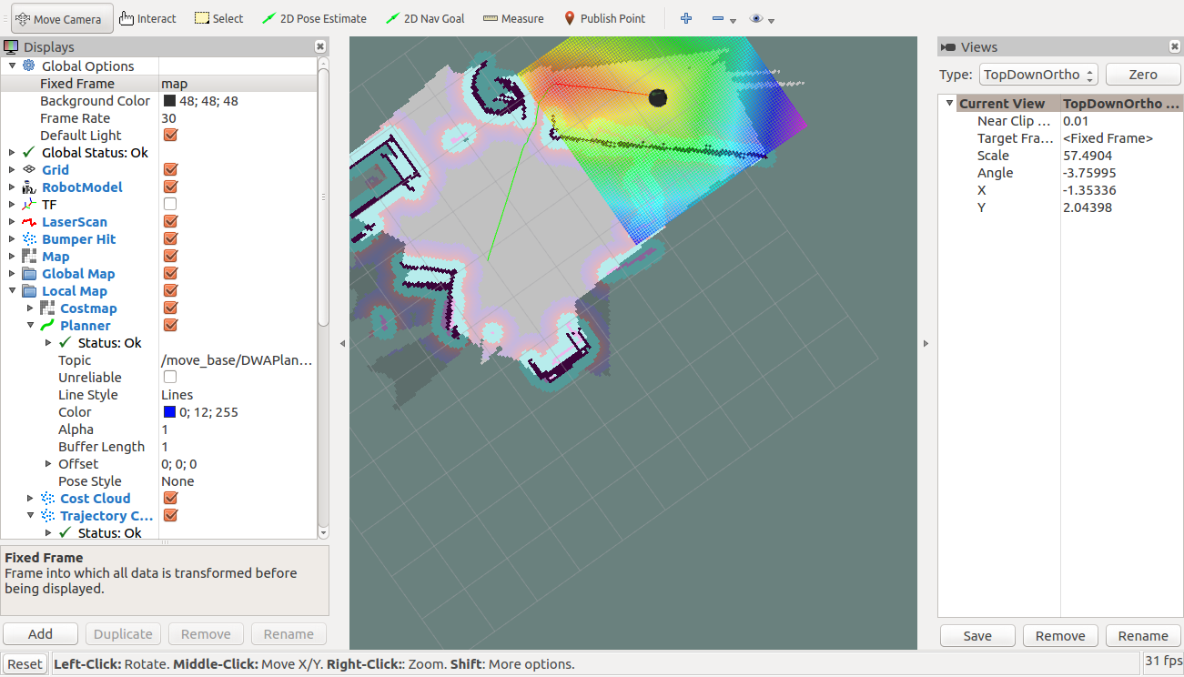 ROS自带路径规划模块以及仿真 - 知乎