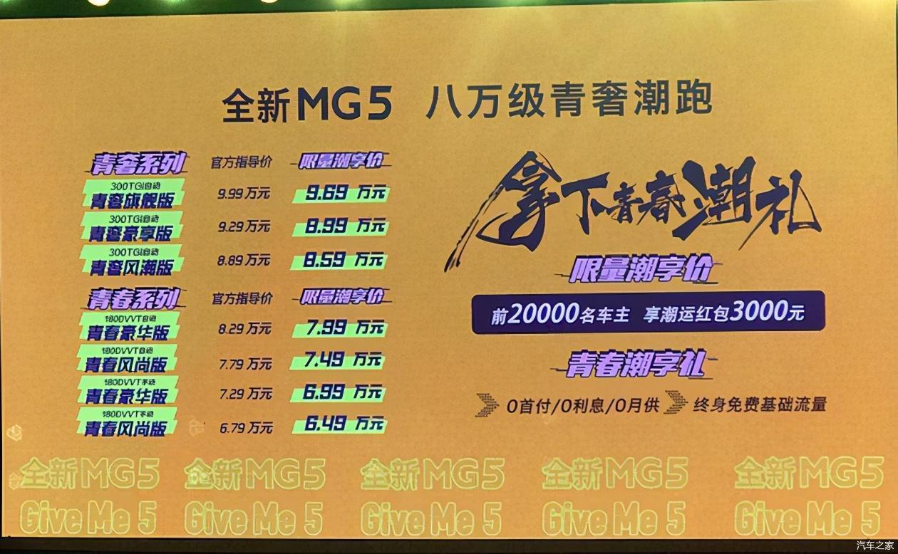 上汽名爵全新MG5正式上市 售价6.79-9.99万元 - 知乎