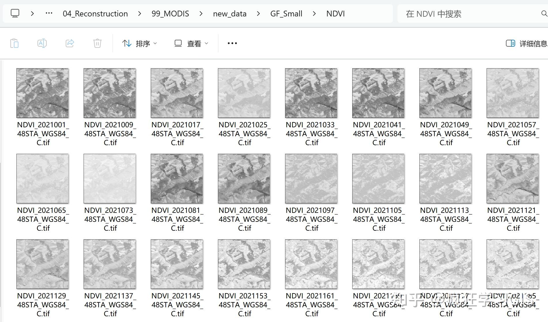 批量计算遥感影像的NDVI：Python代码 - 知乎