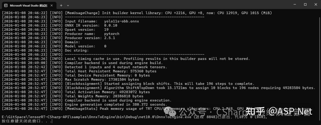 TensorRtSharp：在 C# 世界中释放 GPU 推断统计的极致性能【转自公众号”CSharp与边缘模型部署“】C# 已具备端到端构建、训练、评估与部署机器学习/深度学习模型的能力 - 知乎