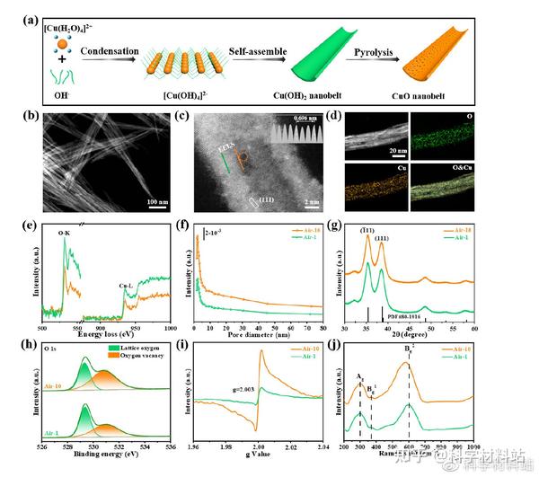 超薄CuO纳米带多孔界面处的缺陷富集实现了一种新的CO2光还原途径 - 知乎