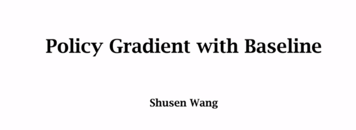 强化学习笔记-Policy Gradient with Baseline - 知乎
