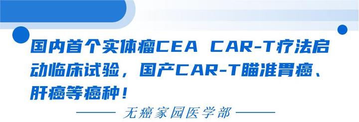 国内首个实体瘤CEA CAR-T疗法启动临床试验，国产CAR-T瞄准胃癌、肝癌等癌种！ - 知乎