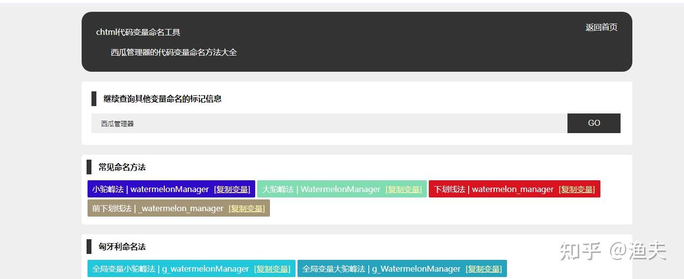 CHTML-代码变量命名辅助神器 - 知乎