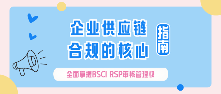 全面掌握BSCI RSP审核管理权｜企业供应链合规的核心指南！ - 知乎