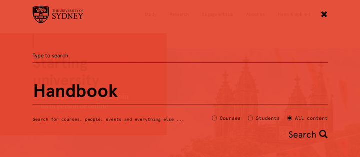 悉尼大学Handbook查课程必备神器，最全使用方法！ - 知乎