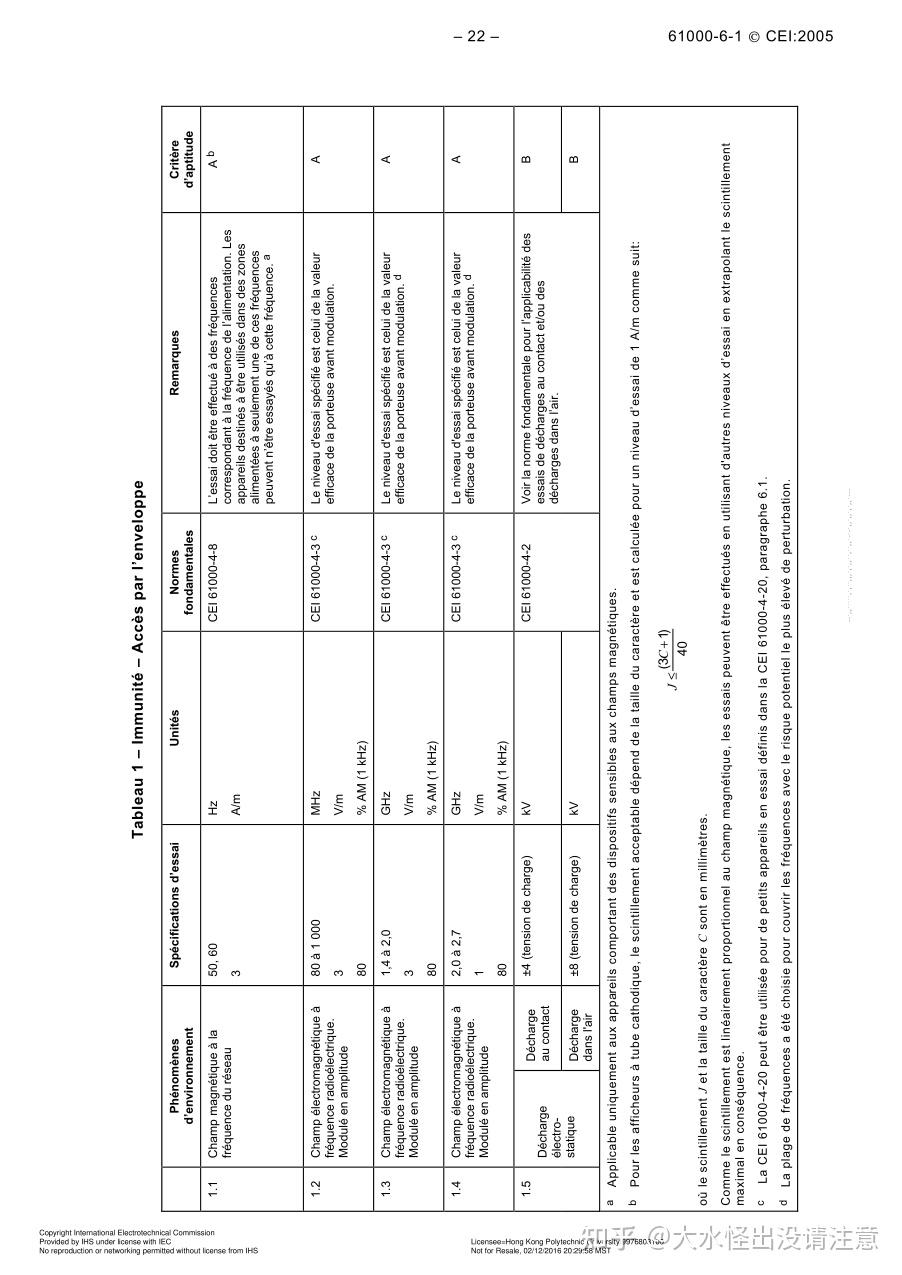 IEC 61000-6-1：2005 - 知乎