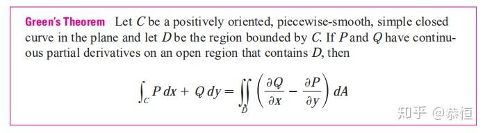格林定理(Green's theorem) - 知乎