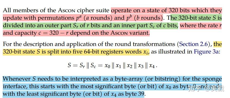 轻量级密码算法Ascon原理详解 - 知乎