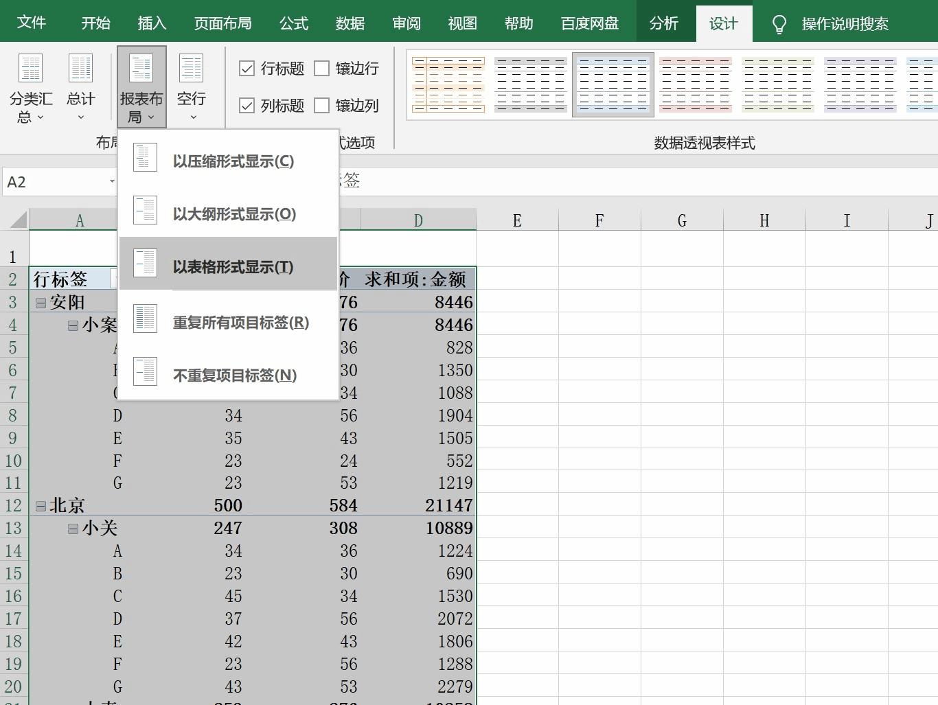 Excel系列第六篇—数据透视表的应用 - 知乎
