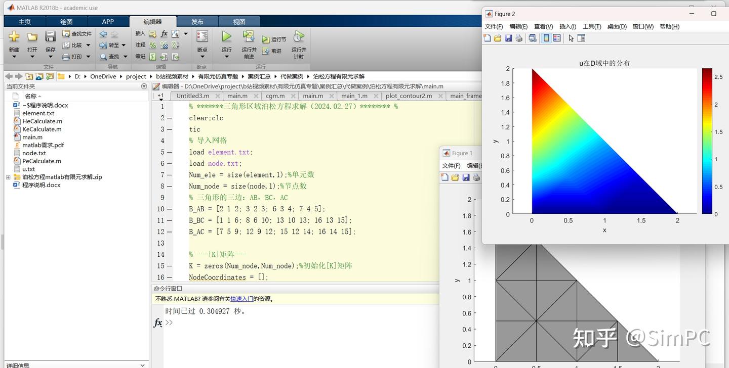 二维泊松方程（Neumann+Direchliet边界条件）有限元Matlab编程求解|程序源码+说明文本 - 知乎
