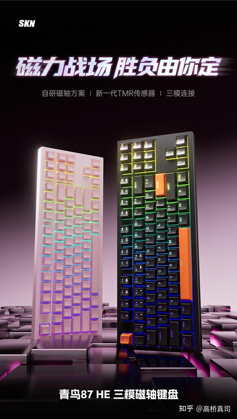 三模＋快拆＋铝坨坨，SKN青鸟87HE来袭，能否超越75HE？ - 知乎