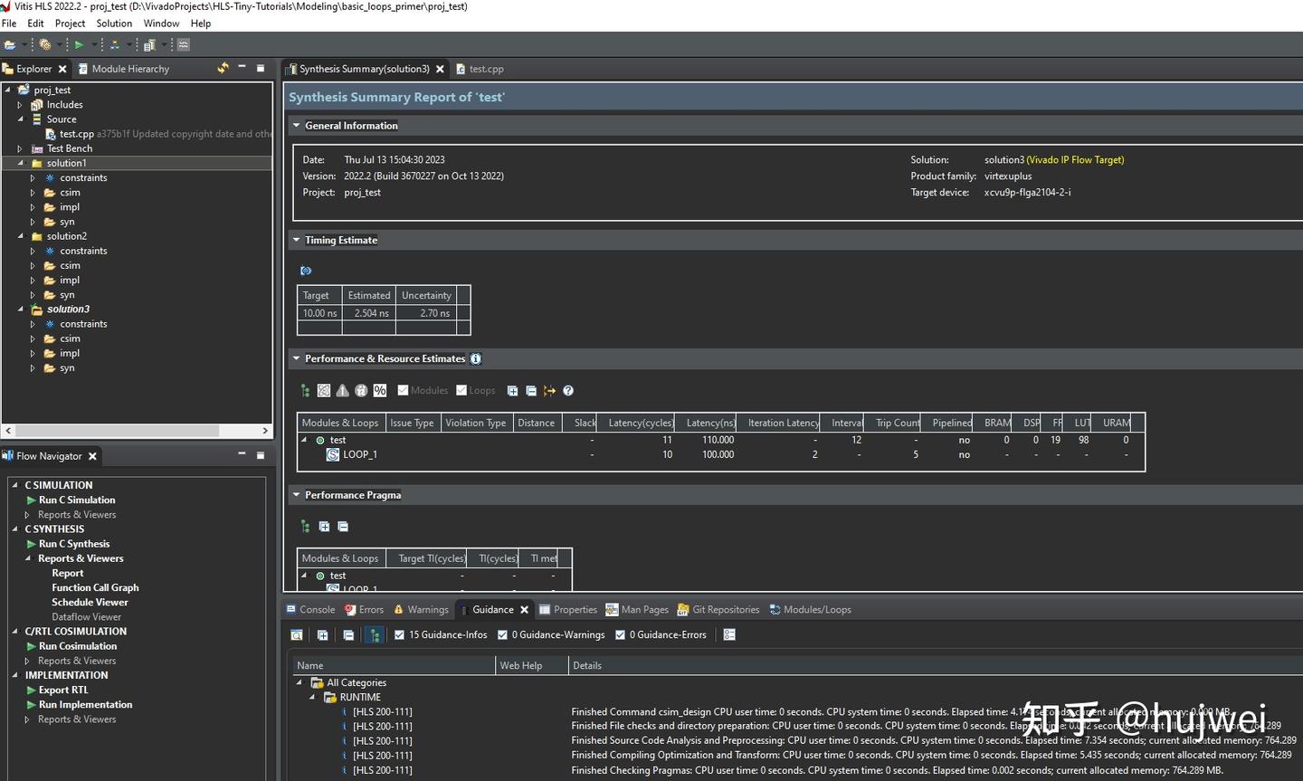 Xilinx Vitis HLS入门教程学习之循环展开 - 知乎
