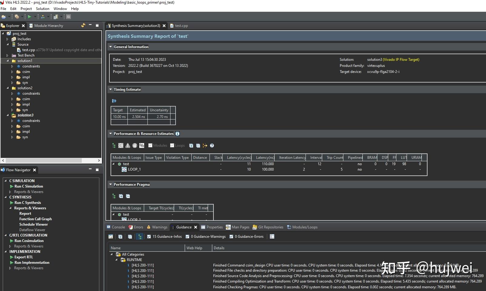 Xilinx Vitis HLS入门教程学习之循环展开 - 知乎
