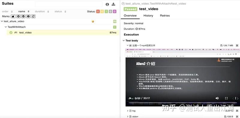 软件测试/测试开发丨Allure2报告中添加附件-html、视频 - 知乎