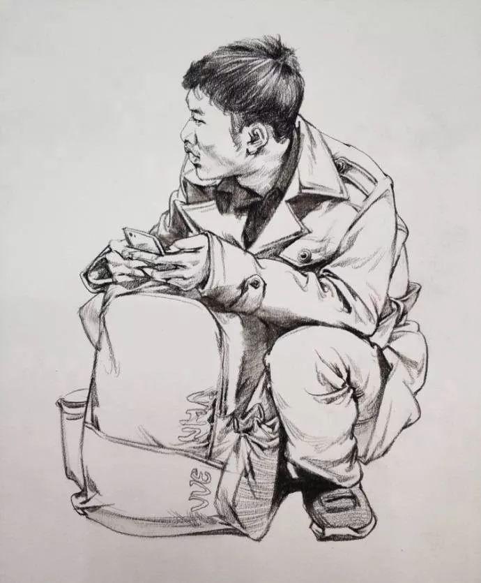 速写人物临摹素材 - 知乎