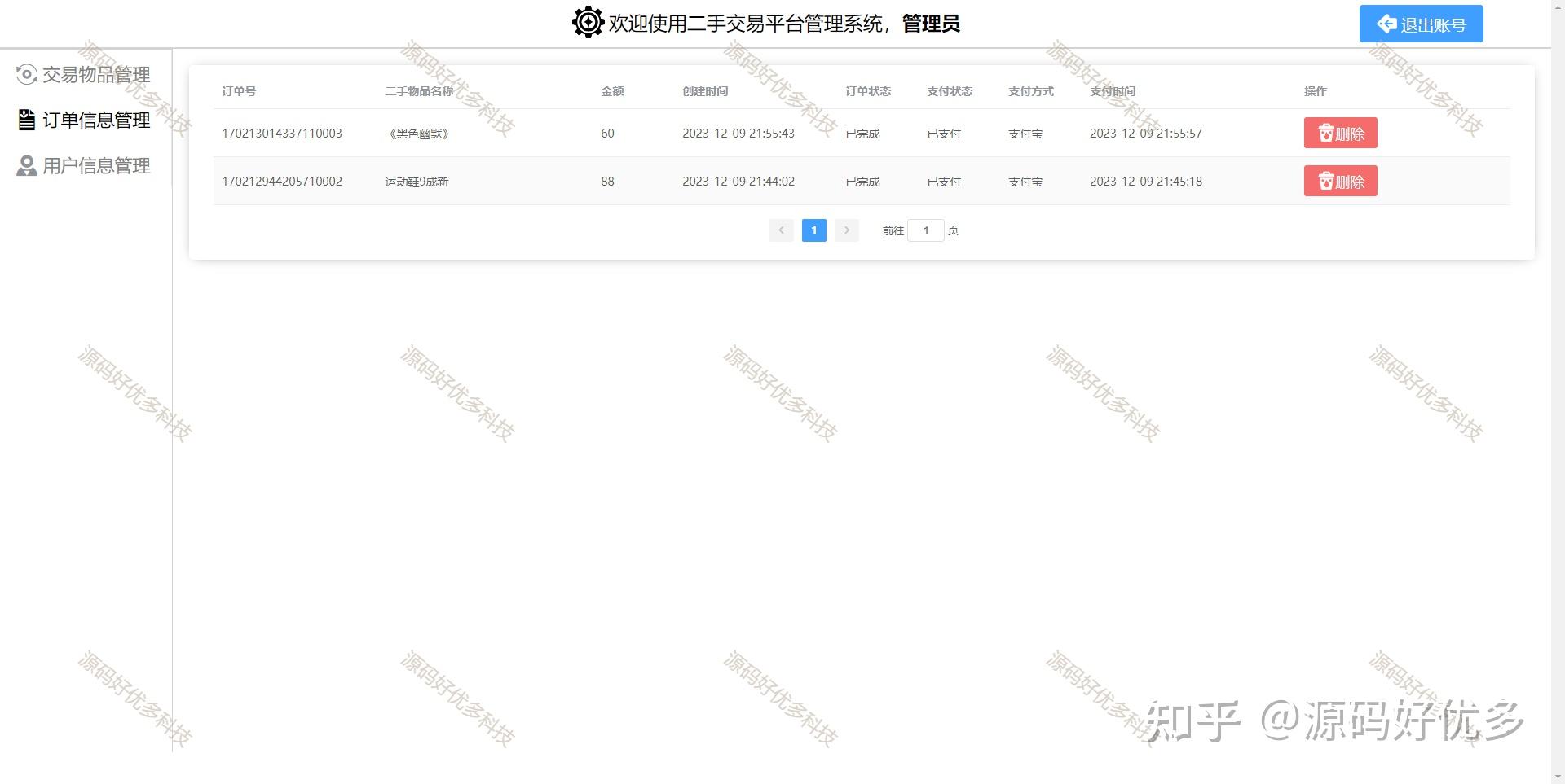 基于Java+SpringBoot+Vue前后端分离二手物品交易平台（源码+万字LW+PPT+部署教程） - 知乎