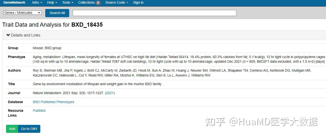 医学大数据及其综合分析（二）—— BXD小鼠数据库/GeneNetwork介绍 (2) - 知乎