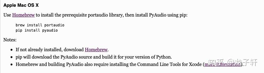 Apple macOS （M1Pro）上成功安装PyAudio - 知乎