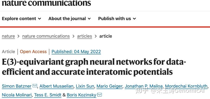Nature专刊｜AI用于分子动力学模拟中原子间势预测 - 知乎