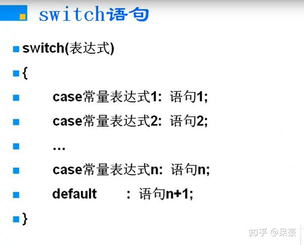 switch、break、continue的用法 - 知乎