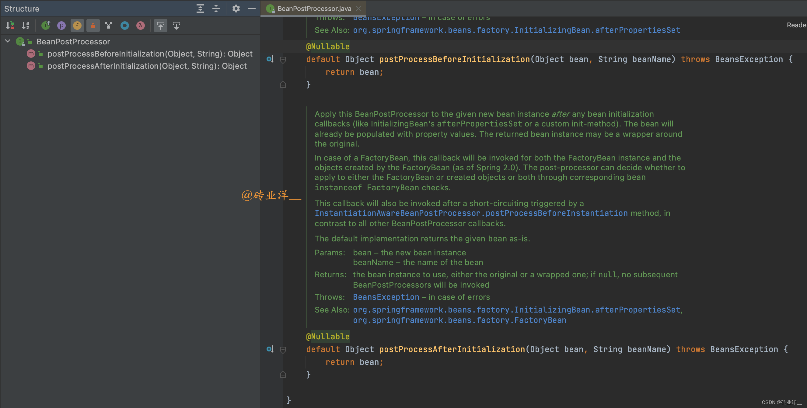 Bean生命周期的扩展点：Bean Post Processor - 华为云开发者联盟 - 博客园