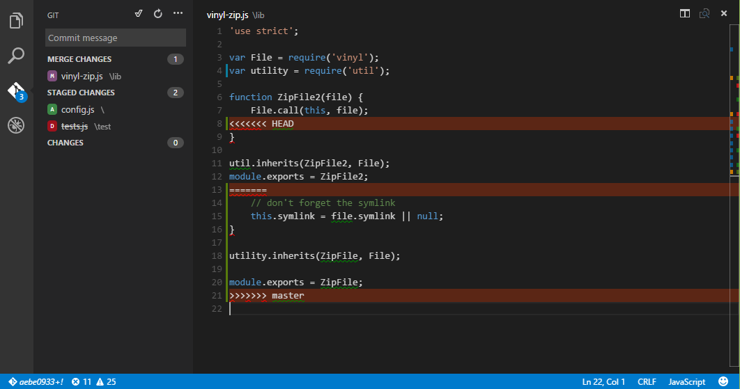 Visual Studio Code Git Tfvc Santafte
