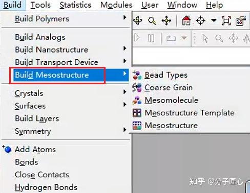 第十章第七小节：Materials Studio（MS）软件 介观结构搭建 Mesostructure （一） - 知乎