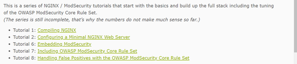 Modsecurity 教程 - 知乎