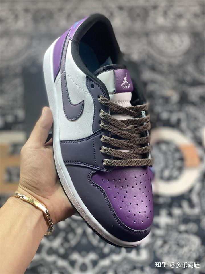 耐克 Air Jordan 1 Low Golf RNG 白灰黑紫 高尔夫系列板鞋-多乐潮鞋 - 知乎