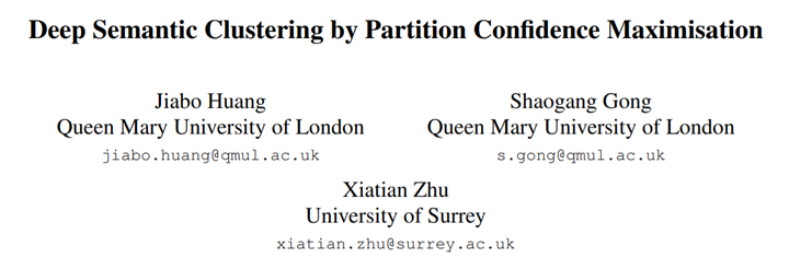 【Deep Clustering】Deep Semantic Clustering by Partition Confidence Maximisation - 知乎