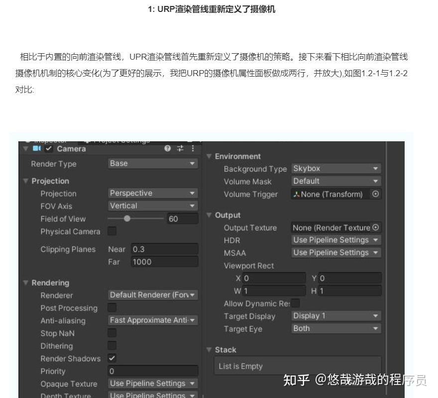 UNITY:URP摄像机核心机制剖析 - 知乎