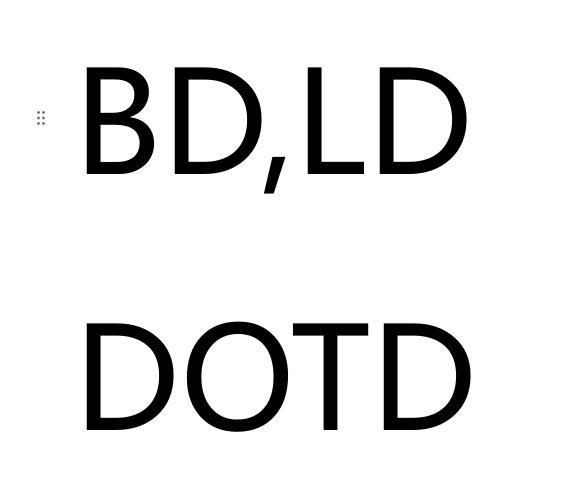 BD,LD,DOTD - 知乎