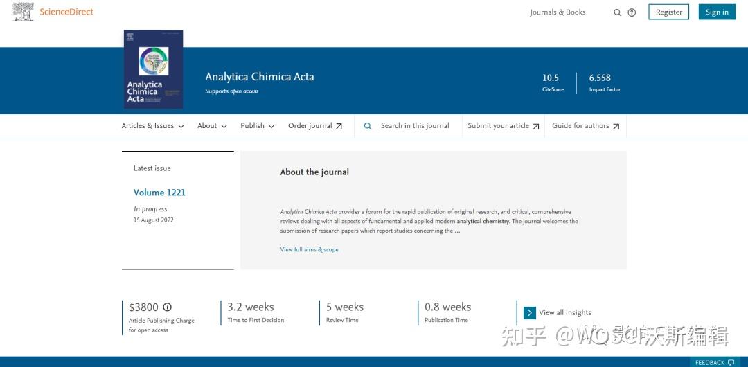 影响因子6.558，中科院2区Top期刊，审稿快速，无版面费，国人友好 - 知乎