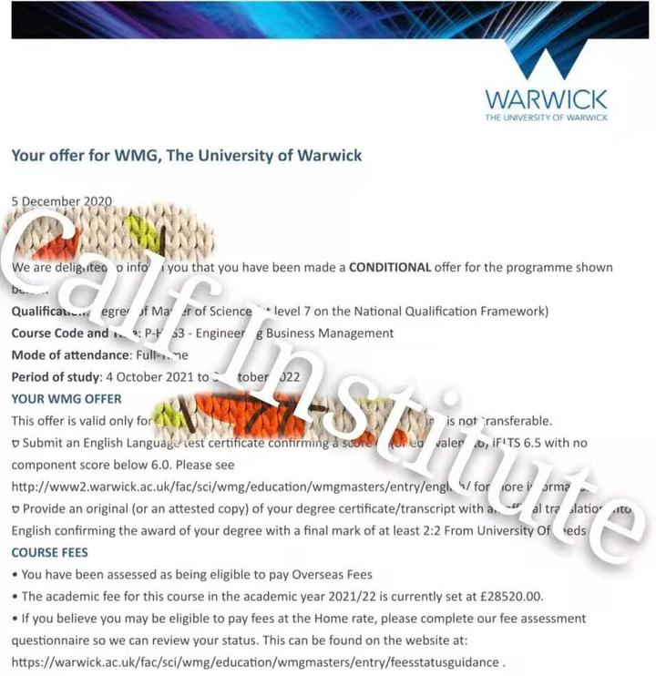 U Warwick MS in Engineering Business Management - 知乎