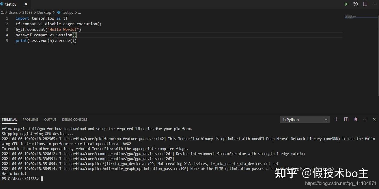 使用Tensorflow打印"Hello World!" - 知乎