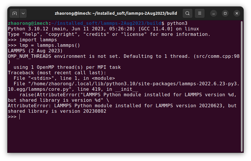 LAMMPS 软件的安装与运行 - 知乎