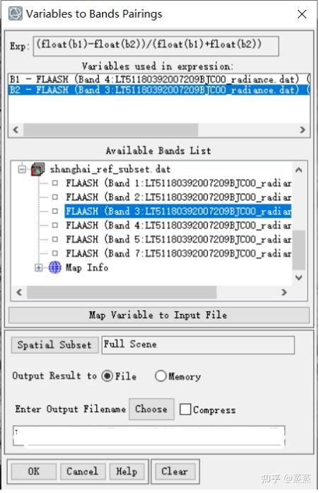 ENVI：Landsat5 TM影像NDVI计算（Band Math和Spectral Indices方法） - 知乎