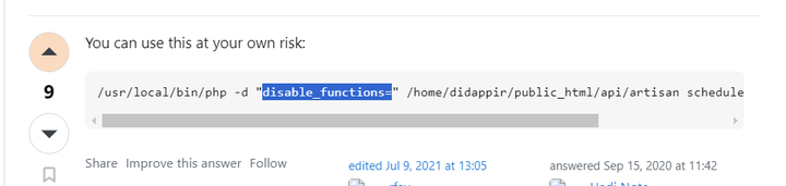 Laravel5.8报错排查：Process class relies on proc_open, which is not available on your PHP ...