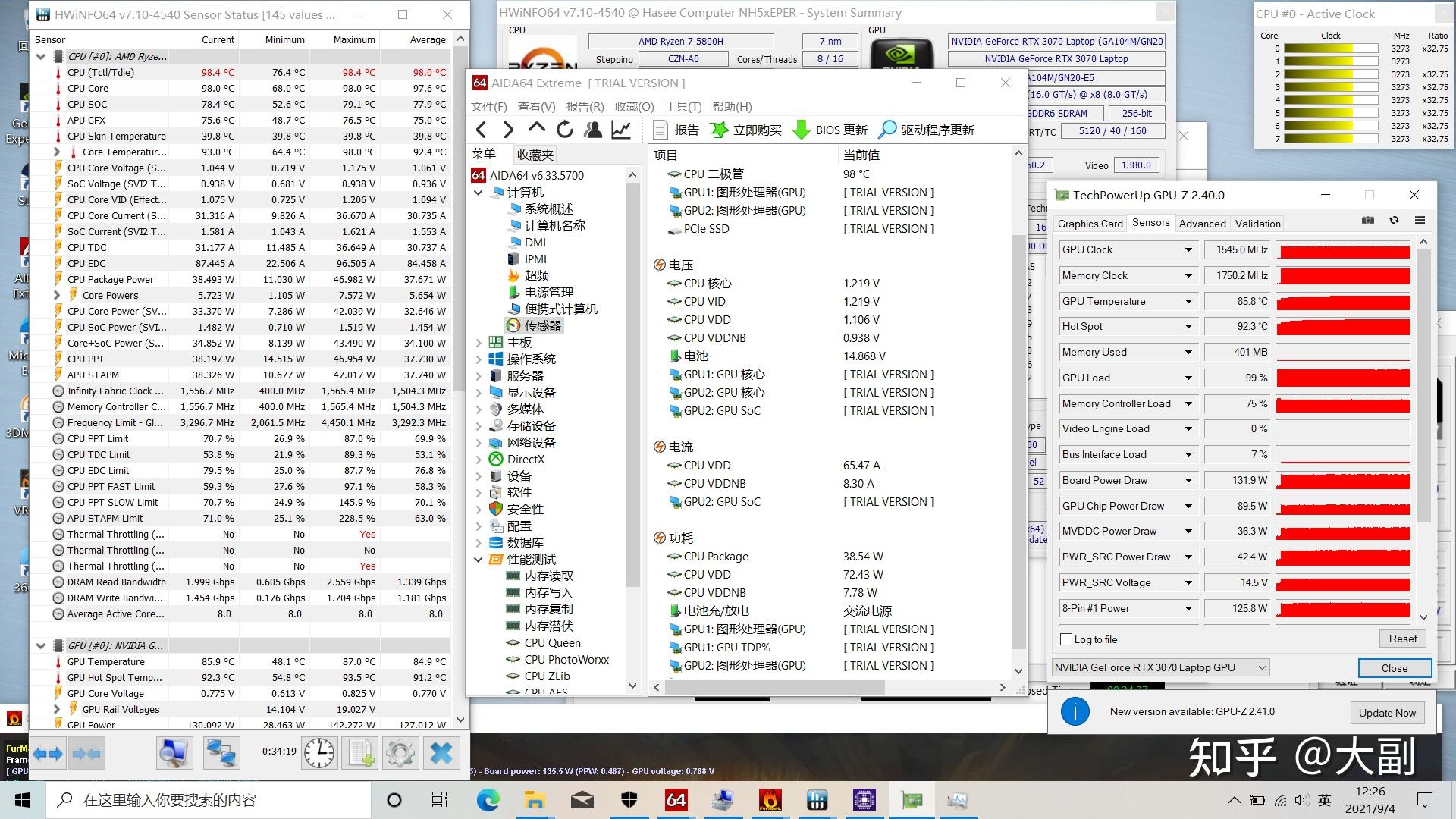 神舟炫龙M7-E8S3评测 满血RTX3070显卡 R7-5800H处理器 - 知乎