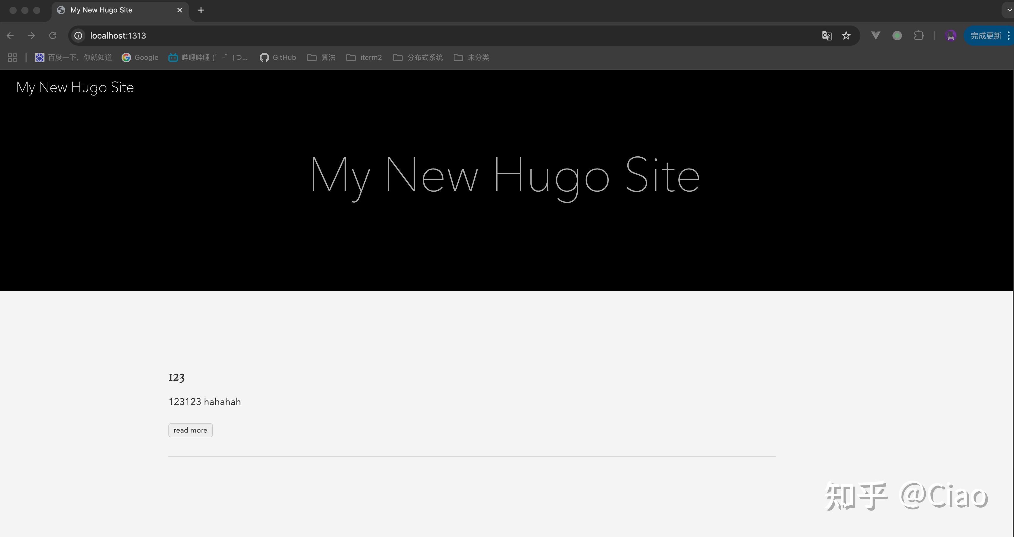 Hugo+GithubPage搭建个人博客 - 知乎