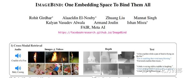 Meta刚发布了ImageBind，一个跨六种模态的整体化人工智能模型，这是对它的详细分析 - 知乎